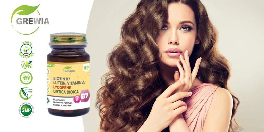 Комплекс за кожа, коса и нокти с биотин и лутеин | Grewia.bg