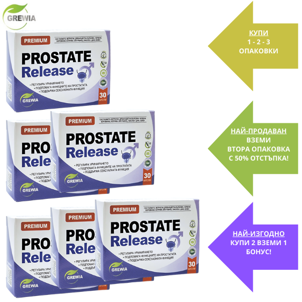 При често уриниране и парене: Prostate Release | Grewia.bg